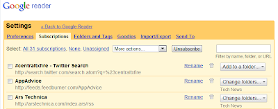 Macrotots: Google Reader Tames Twitter Stream