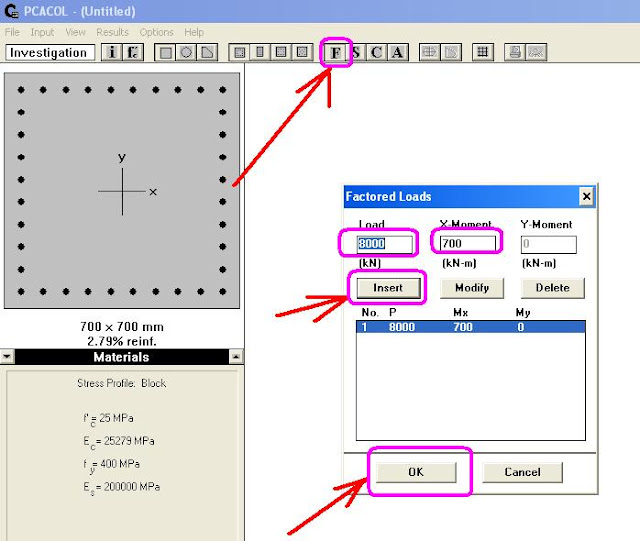 struktur beton 1: Diagram Interaksi Kolom PCAColumn
