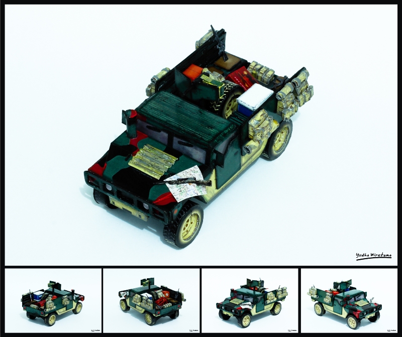 Humvee M988 I.E.D Papercraft | Papercraft Paradise | PaperCrafts ...