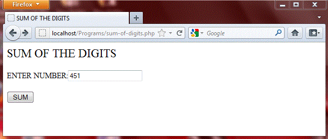 Programming Wala Codes And Tutorials Php Code To Find The Sum Of Digits Of A Number Using For Loop