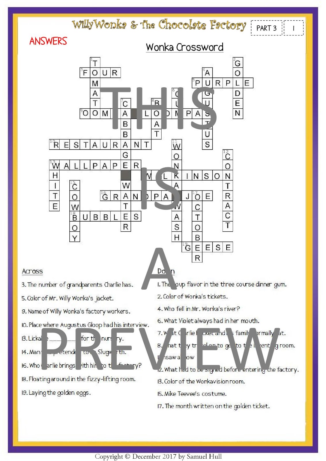 Willy Wonka and the Chocolate Factory Movie Guide (1971) + Activities ...