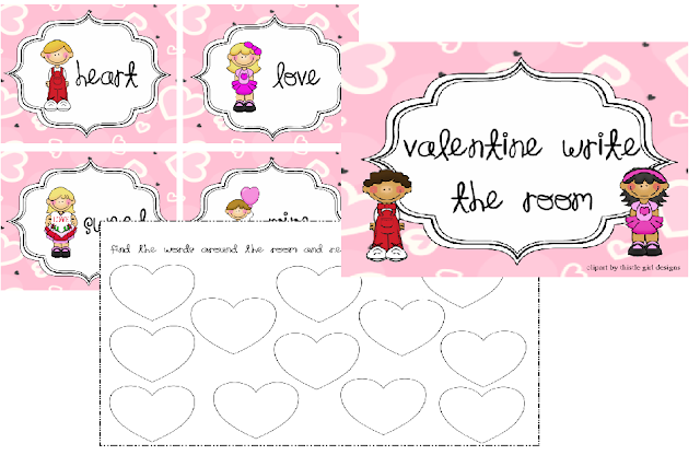 Teaching is Colorful: Valentine Write the Room