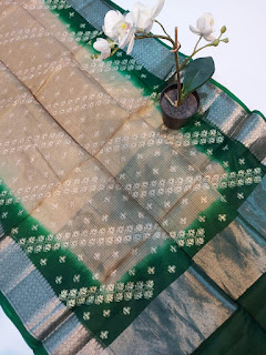 Pure silk kota chickenkari work sarees