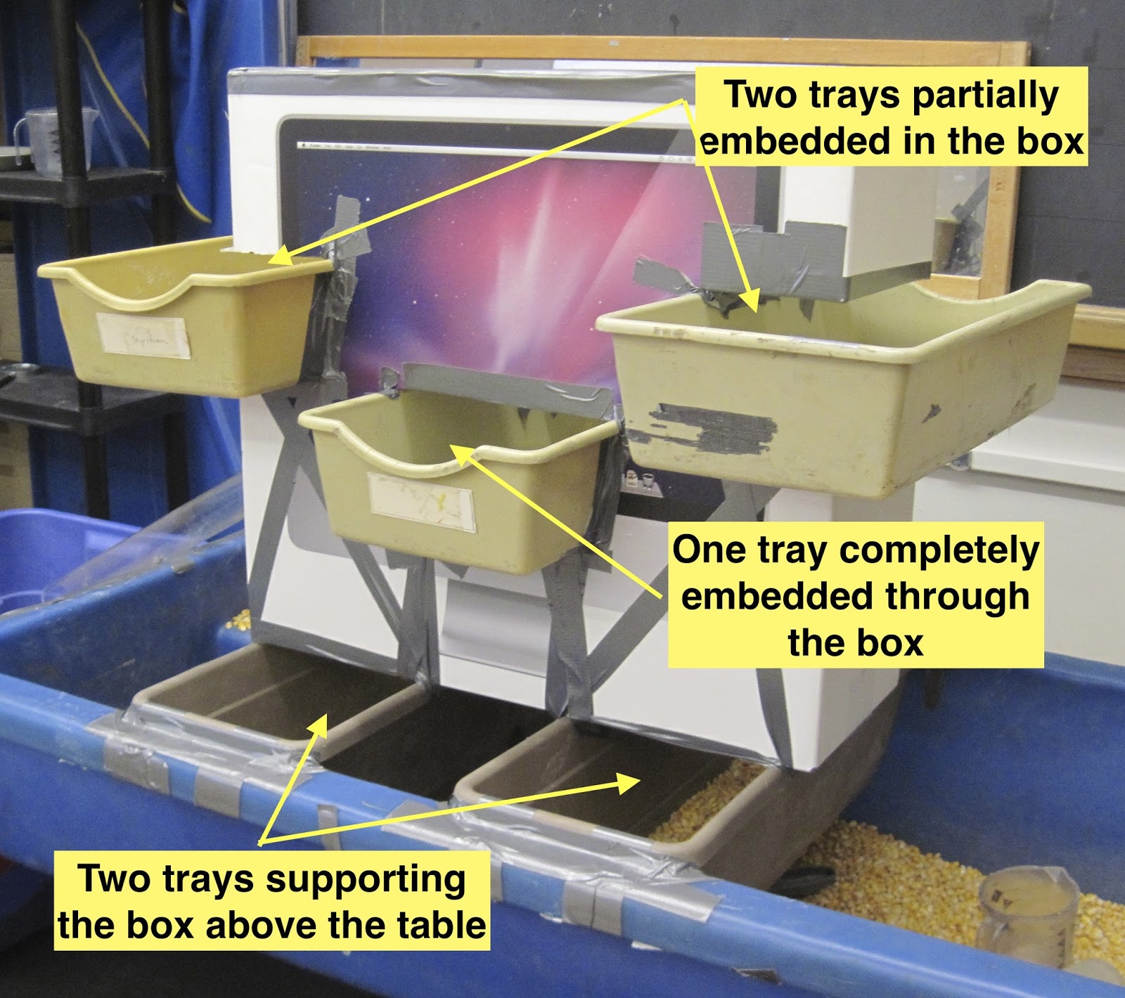 SAND AND WATER TABLES: Trays in a box