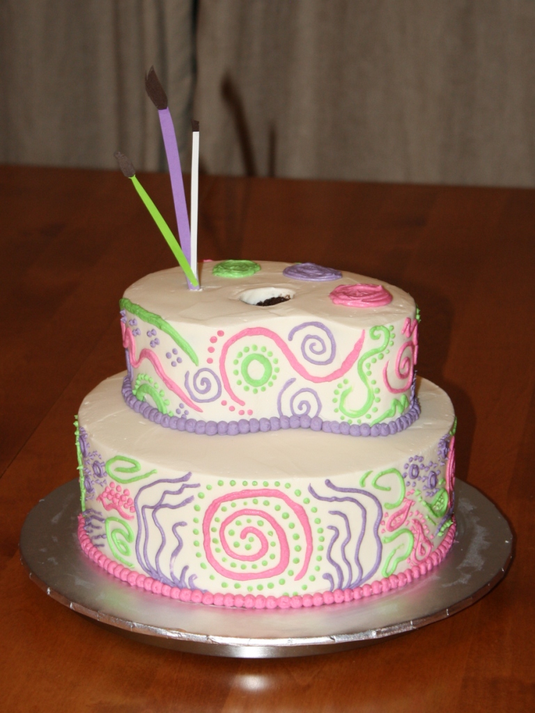 Party Cakes: Picasso Painting Party Cake