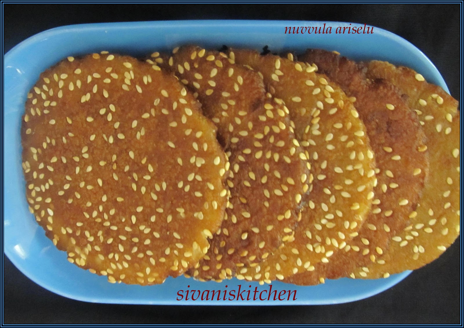 Sivani's Kitchen: Sankranti Special Recipe / Sesame seeds / Nuvvula Ariselu
