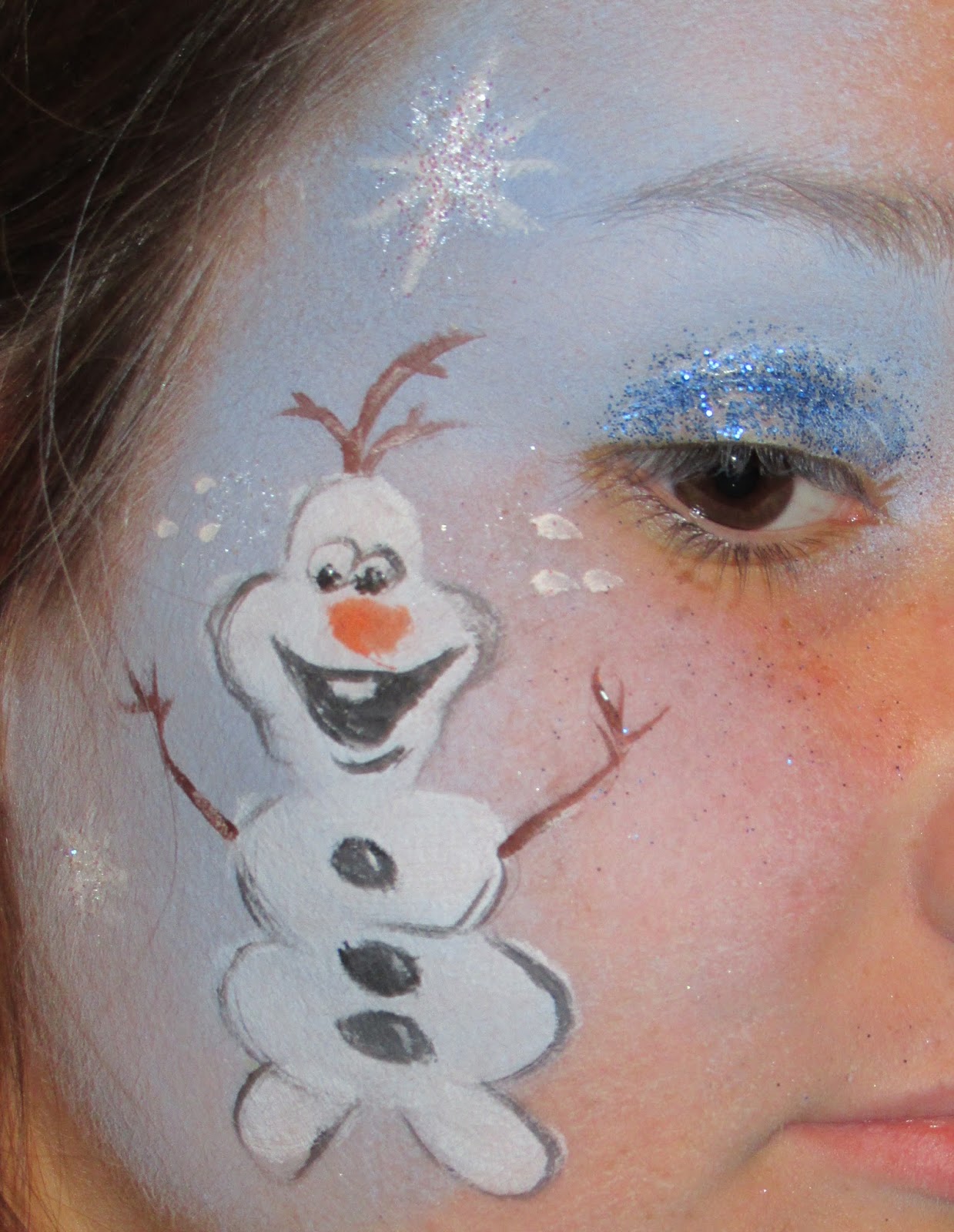 Olaf Face Painting