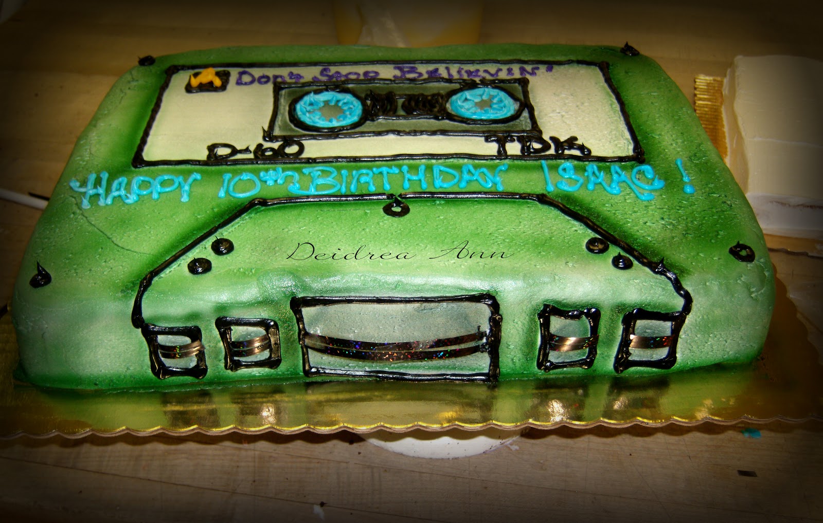 Suzy Homefaker Cassette Tape Cake