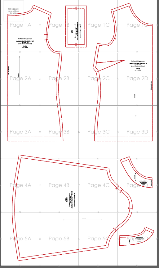 The Little Sewist: Free PDF sewing pattern: Camilla puffed sleeve pattern