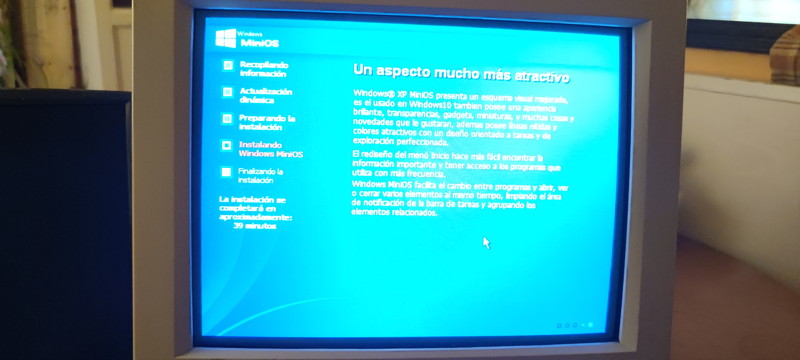 Windows Mini OS, sistema operativo ligero de Windows XP | Retro Playing BCN