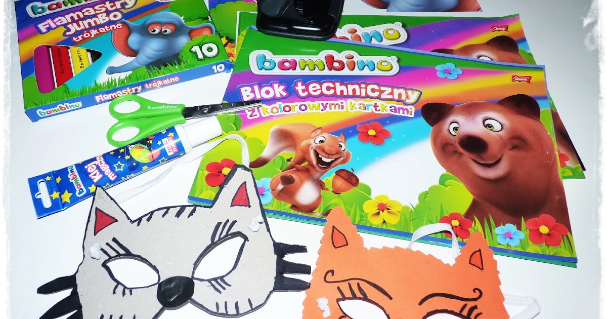 Zwariowane Trio: Dzień kota - dziecięce maski diy w 5 minut