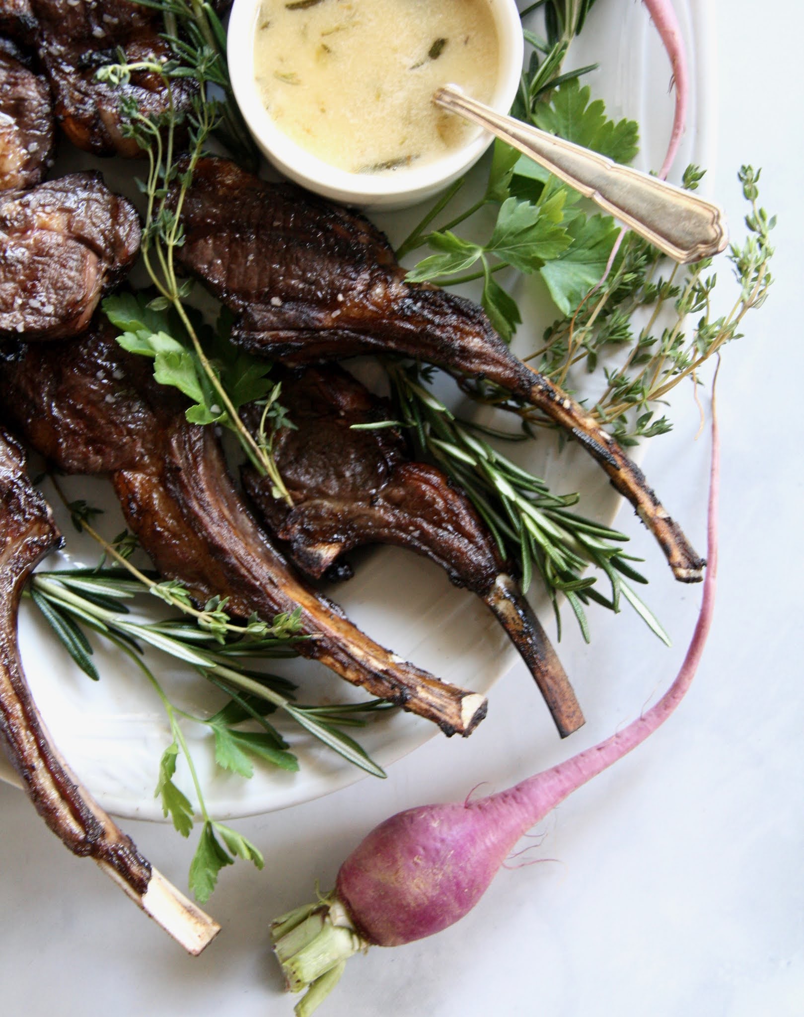 salted sugared spiced™: Grilled Lamb Rib Chops w/ Rosemary Garlic ...