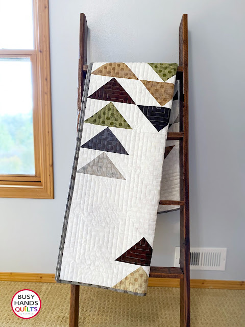 Busy Hands Quilts: Formation Throw Quilt in Moda Grunge Seeing Spots!