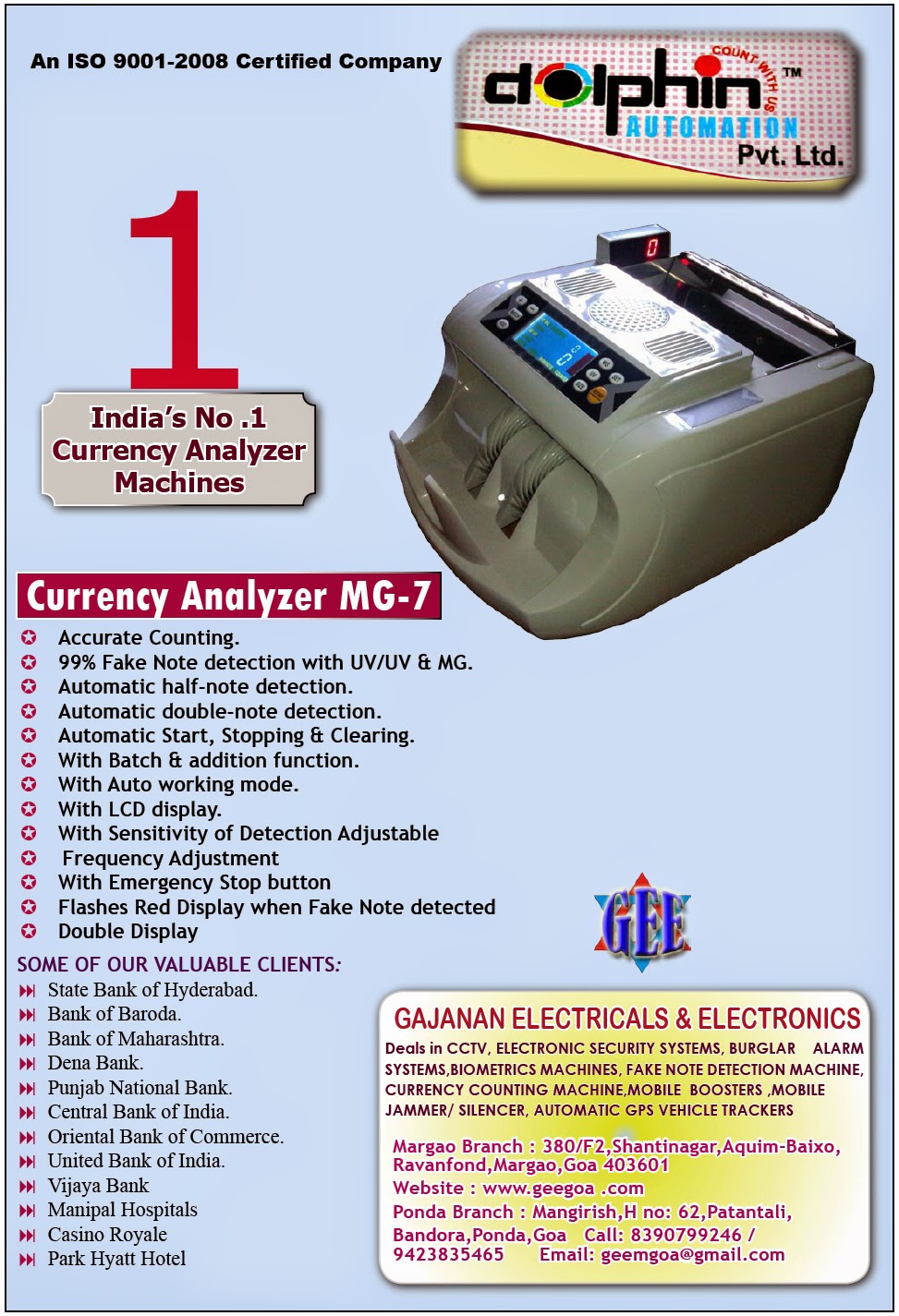 Gajanan Electricals and Electronics: The Function of Money Counting ...
