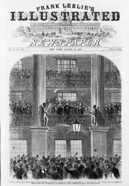 The Civil War of the United States: Inauguration of Jefferson Davis as ... The Civil War of the United States: Inauguration of Jefferson Davis as ...