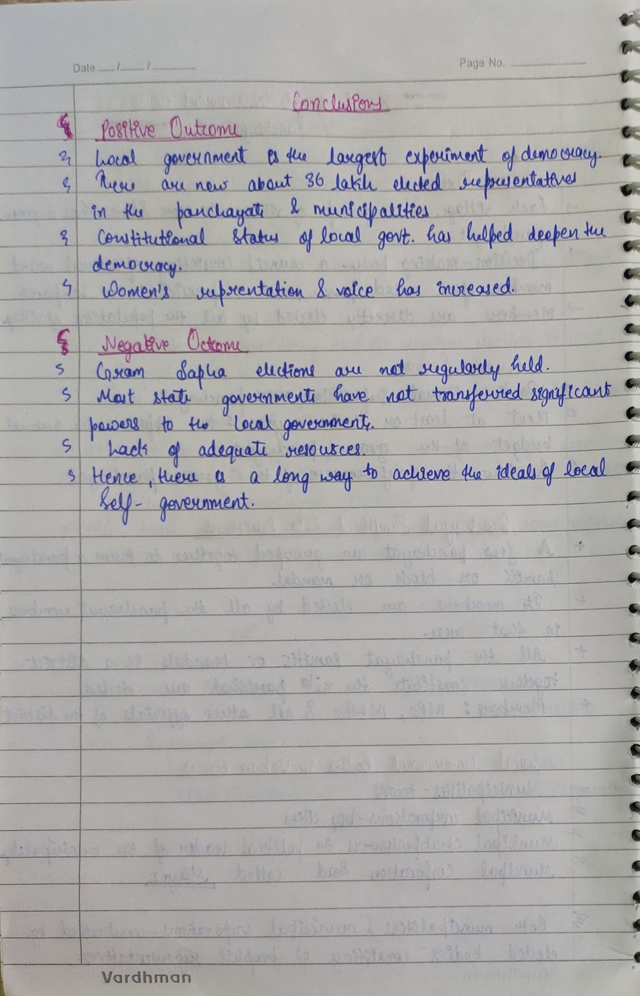 federalism class 10 notes
