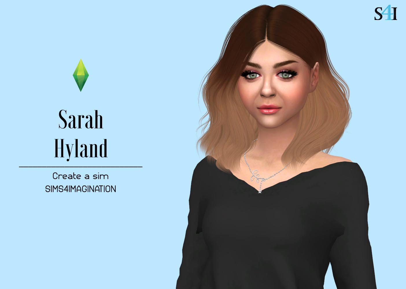 My Sims 4 CAS: Sarah Hyland - Imagination Sims 4 CAS