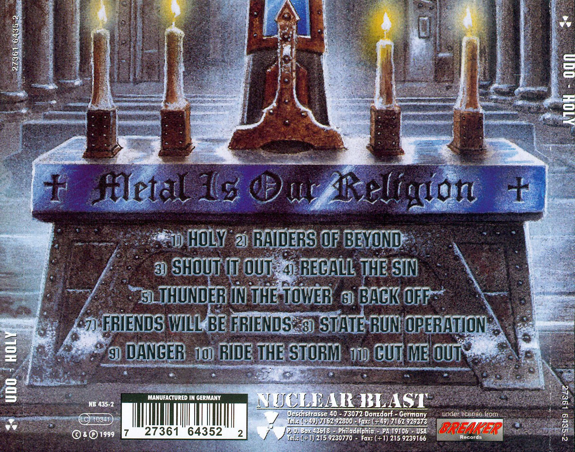 WHERE METAL RULES: U.D.O. - HOLY (1999)