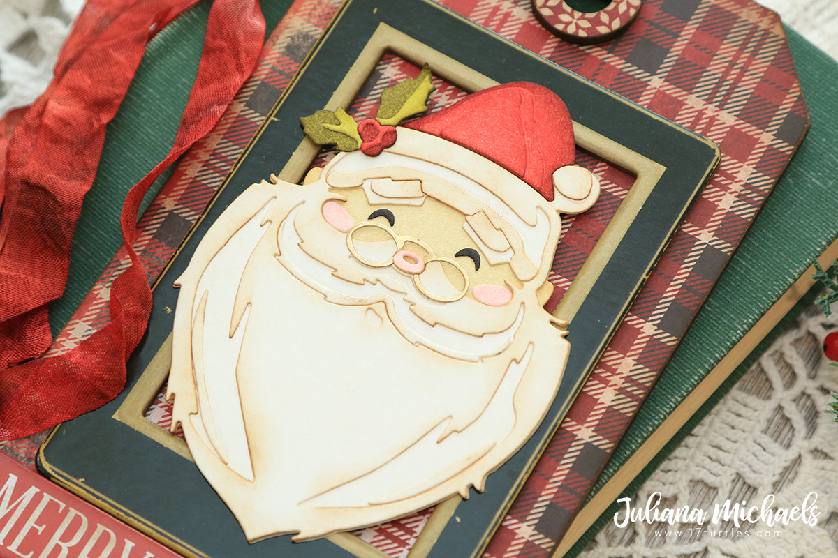 Santa Tag | Tim Holtz Sizzix Christmas - 17turtles Juliana Michaels