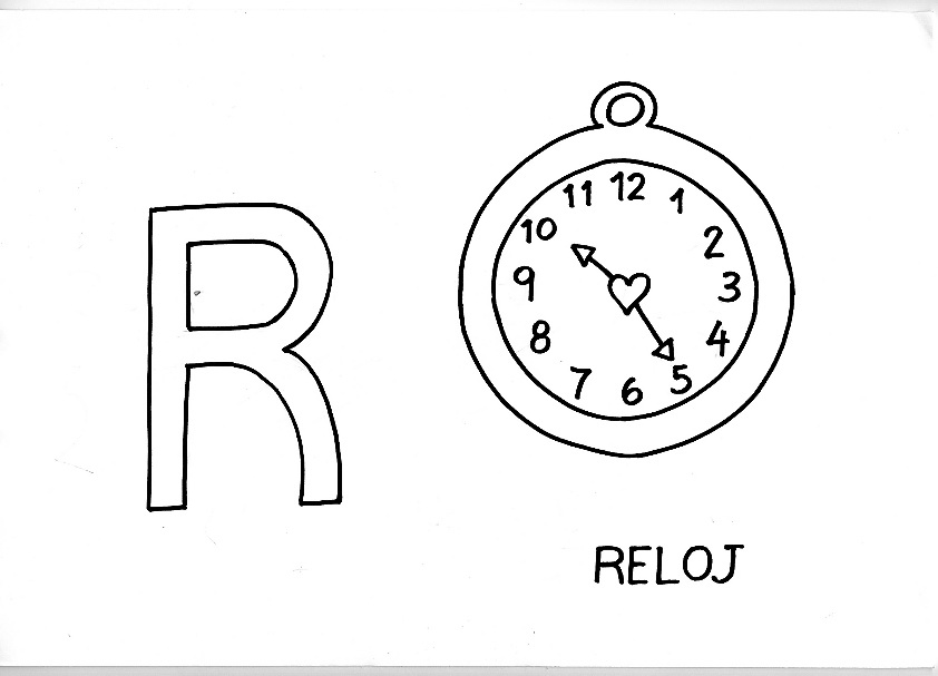 Dibujos para imprimir y colorear pintar imagenes para niños: Letra R ...