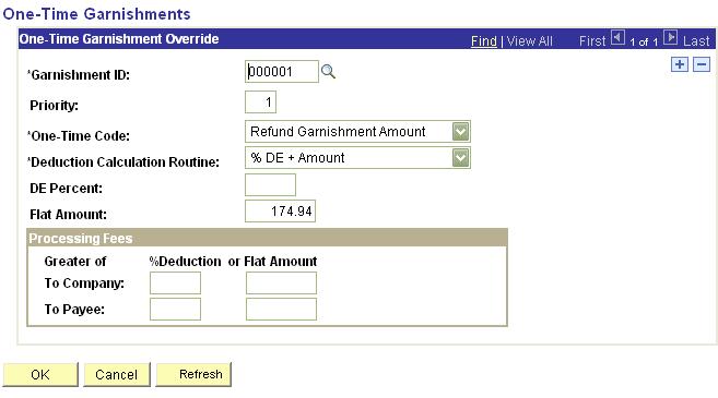 Nandu's PeopleSoft HCM World: How to refund the garnishment amount from ...