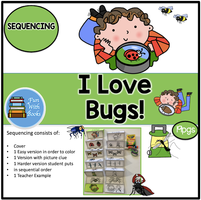 I LOVE BUGS! SEQUENCING ~ Book Units by Lynn