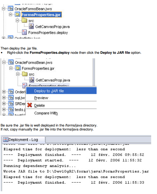 Oracle Forms - JavaBean tutorial