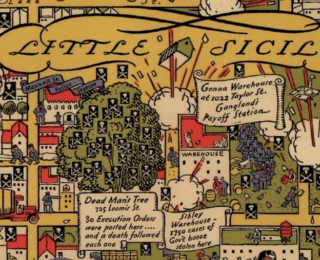 bensozia: Map of Gangland Chicago, 1931