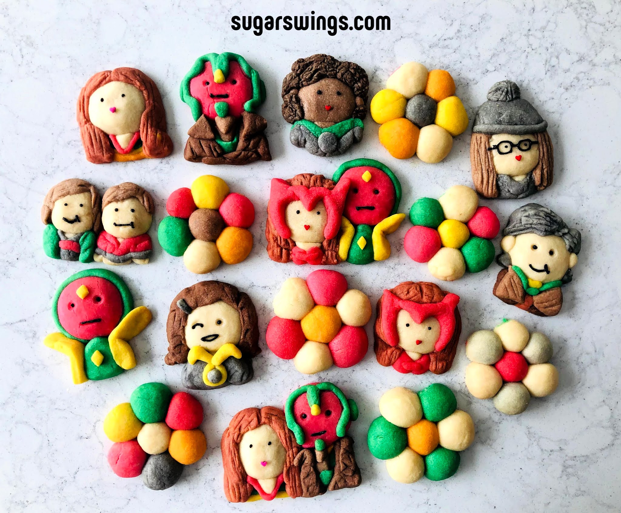 Sugar Swings! Serve Some: Marvel's WandaVision Character Cookies