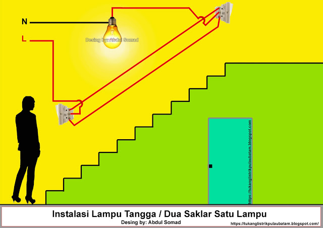 Cara Memasang Saklar Dua Arah (Two way switch)