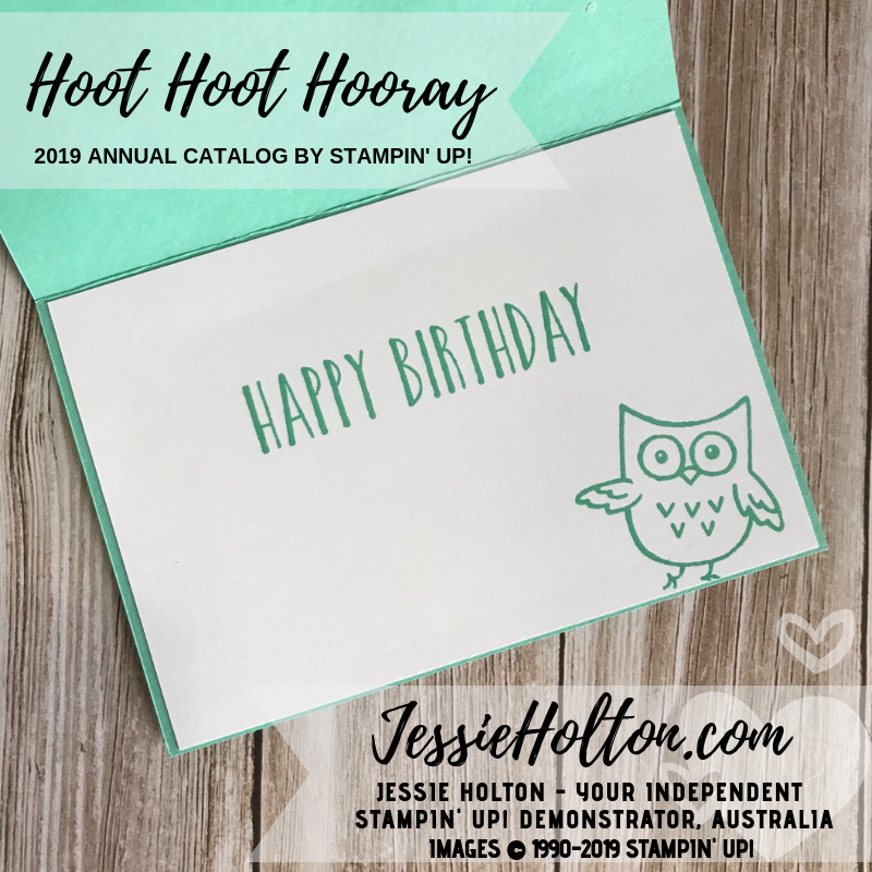 Jessie Holton - Aussie SU Demo : Hoot Hoot Hooray Cupcake Birthday