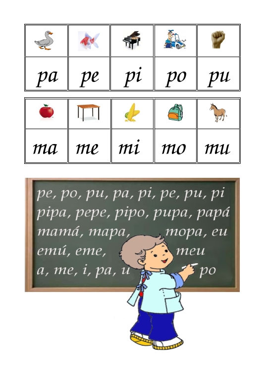 METODO FOTOSILABICO DE LECTURA EN GALEGO: PA-PE-PI-PO-PU (3)