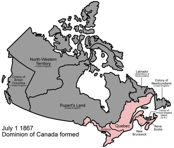 Grade 6 LA/SS: Confederation Map of 1867