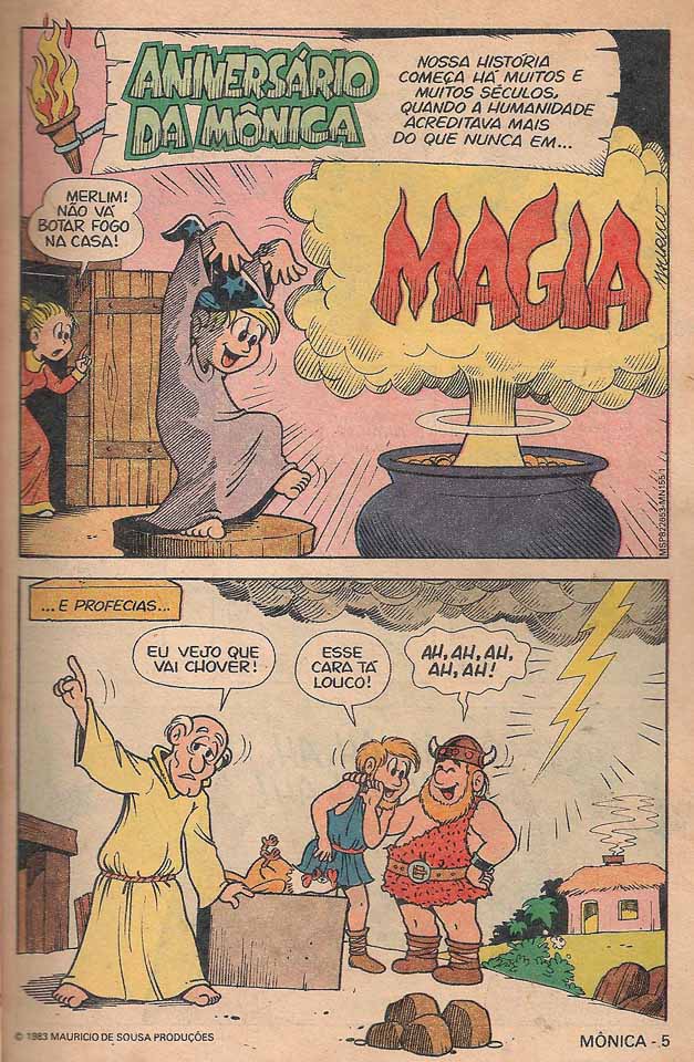 Arquivos Turma da Mônica: HQ "Aniversário da Mônica (Magia)"