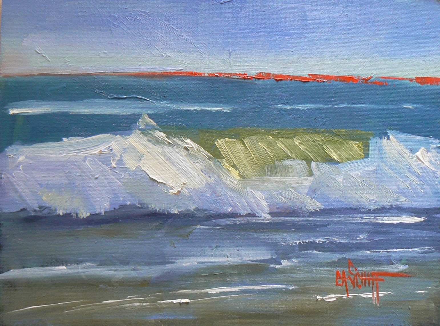 Daily Painters Abstract Gallery: Abstract Daily Painting,SOLD, Seascape ...