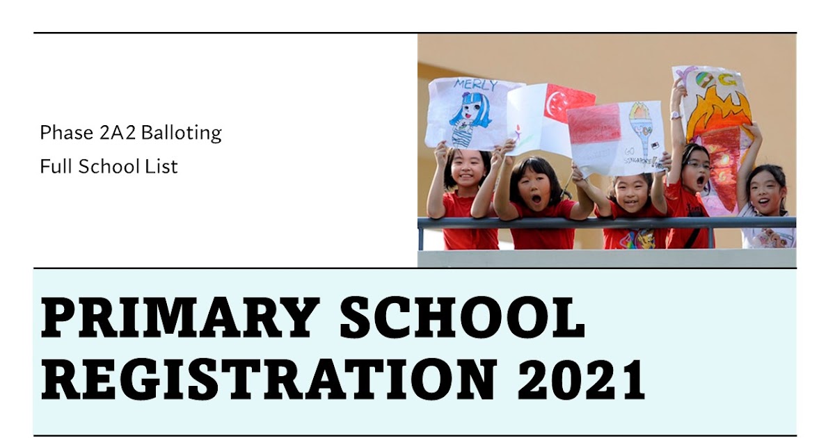 Primary School Registration 2021 : Phase 2A2 Balloting - Full School ...