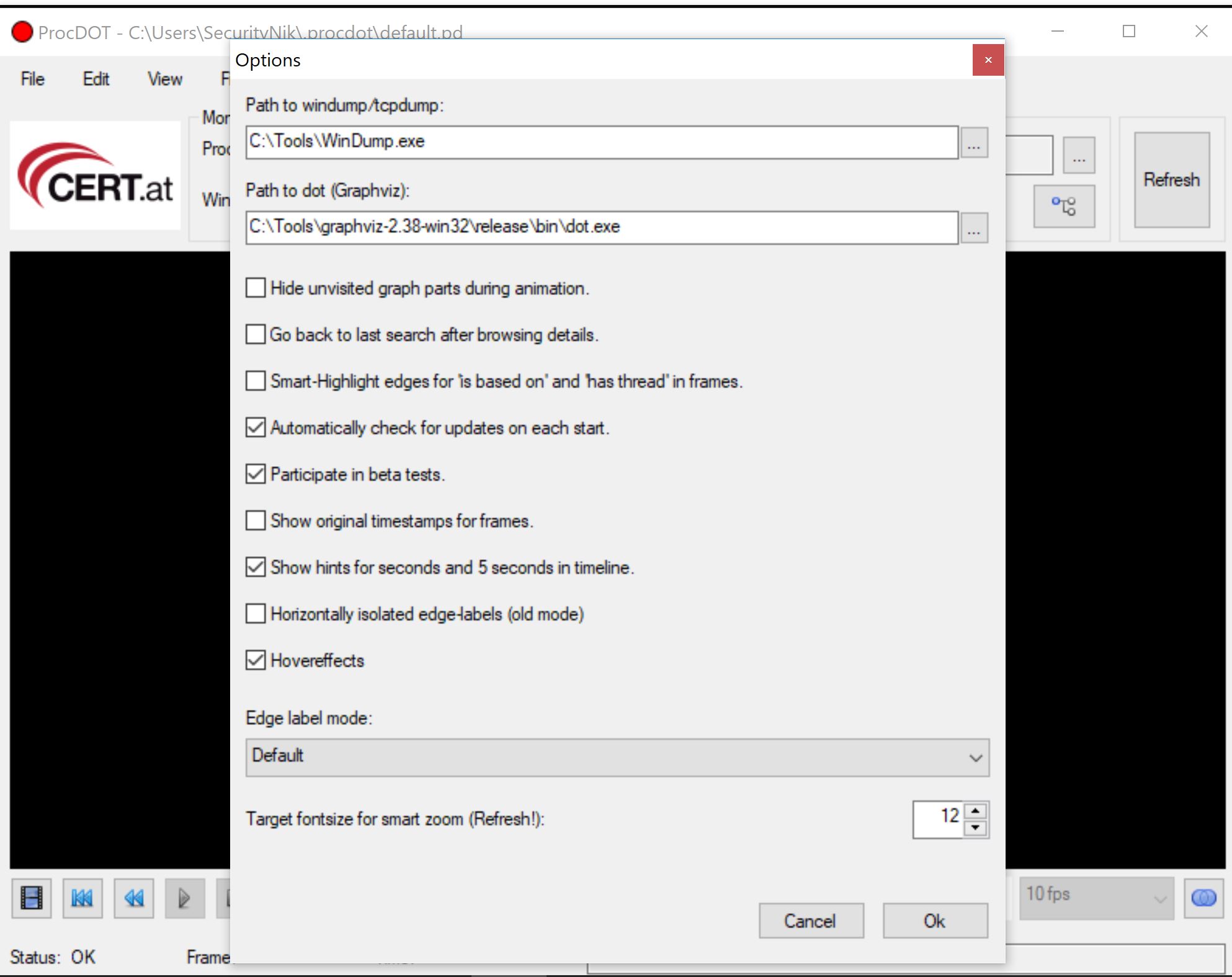Learning by practicing: Continuing mapping process - ProcDot