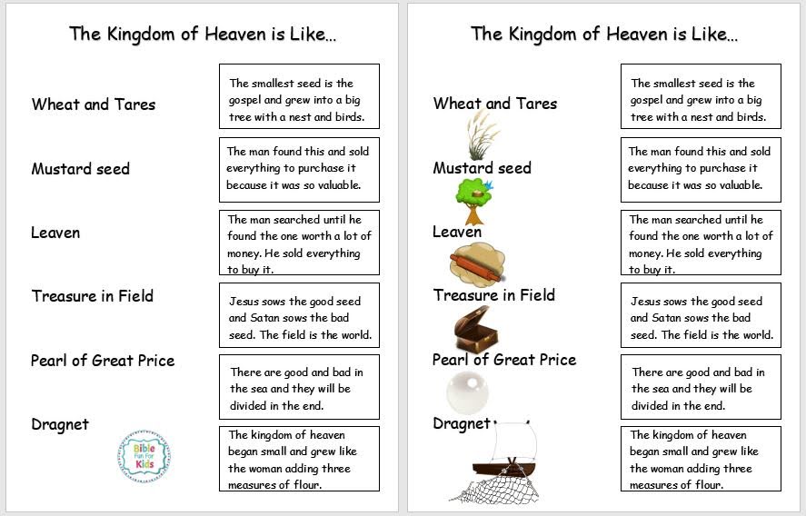The Kingdom of Heaven Parables | Bible Fun For Kids