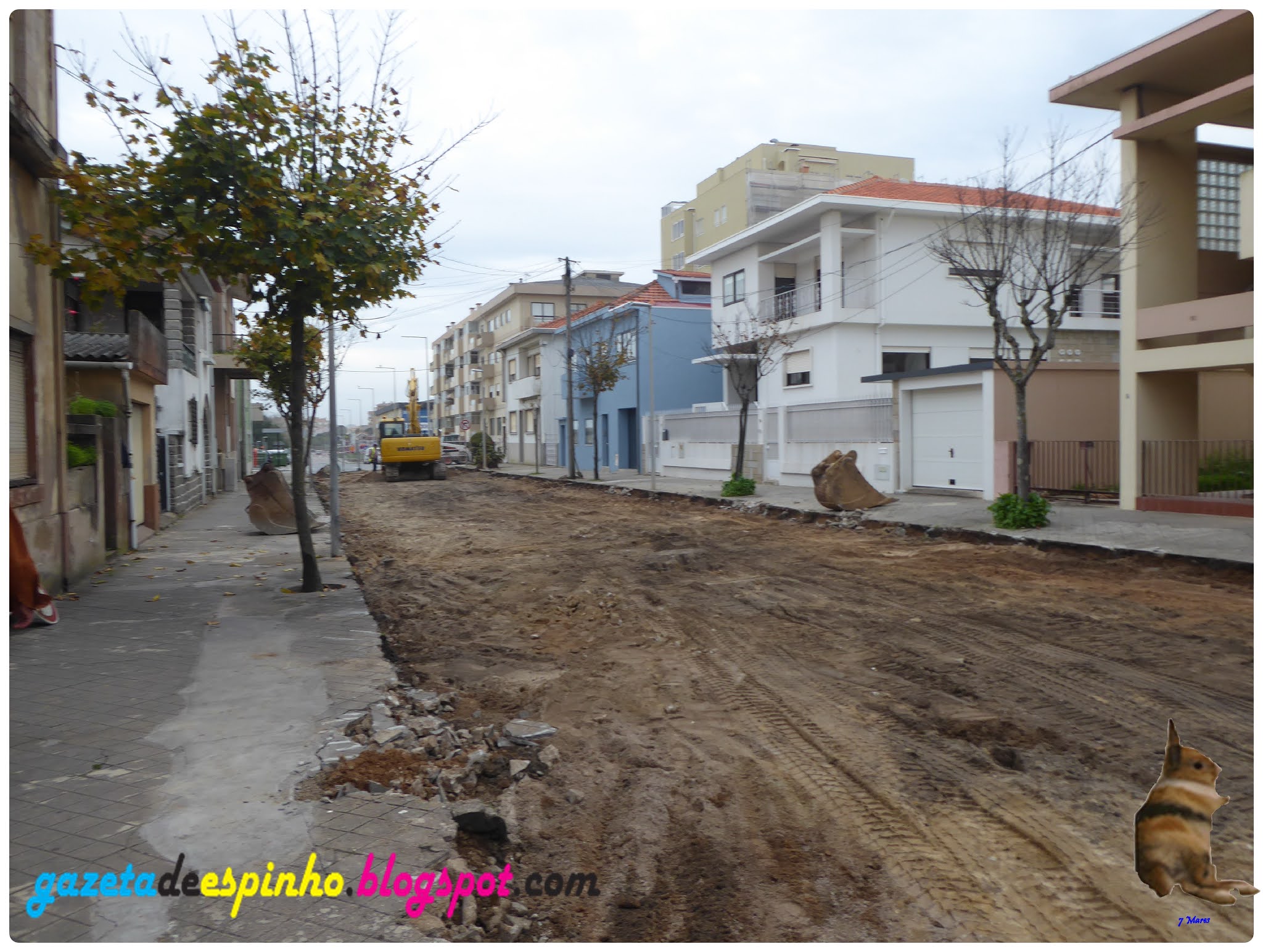 Gazeta de Espinho: Arrancaram as obras Rua 20