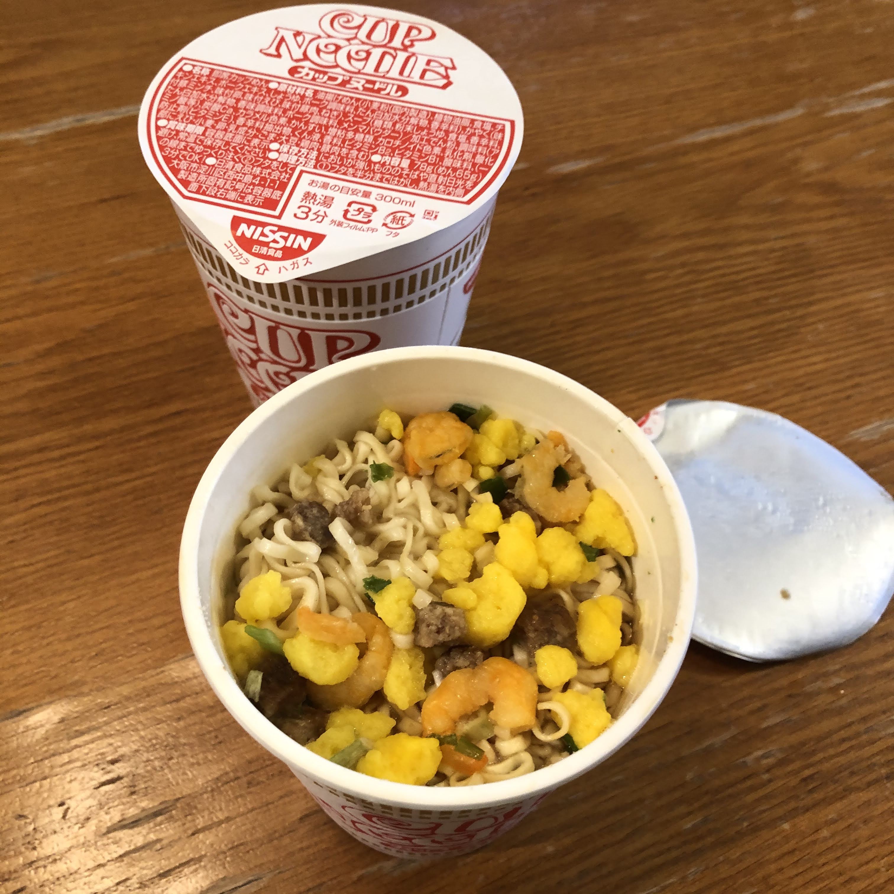 Bandai Cup Noodle Model Kit Compared To Nissin Original Cup Noodle