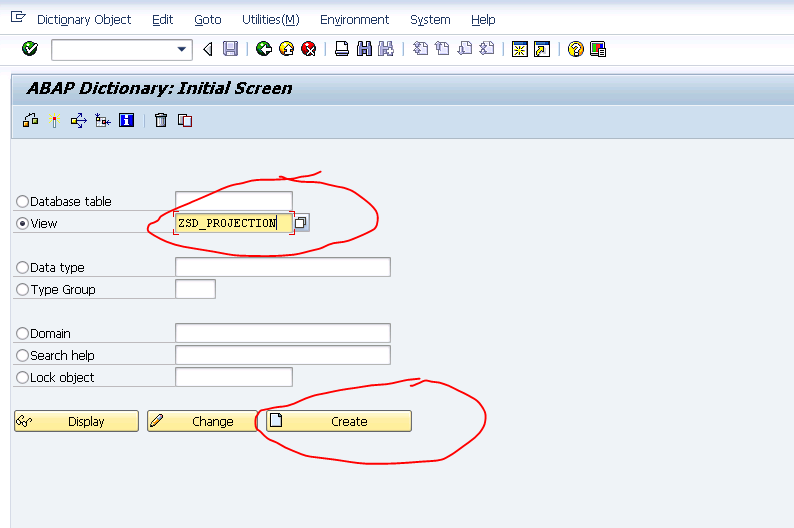 SAP TECH: Projection View