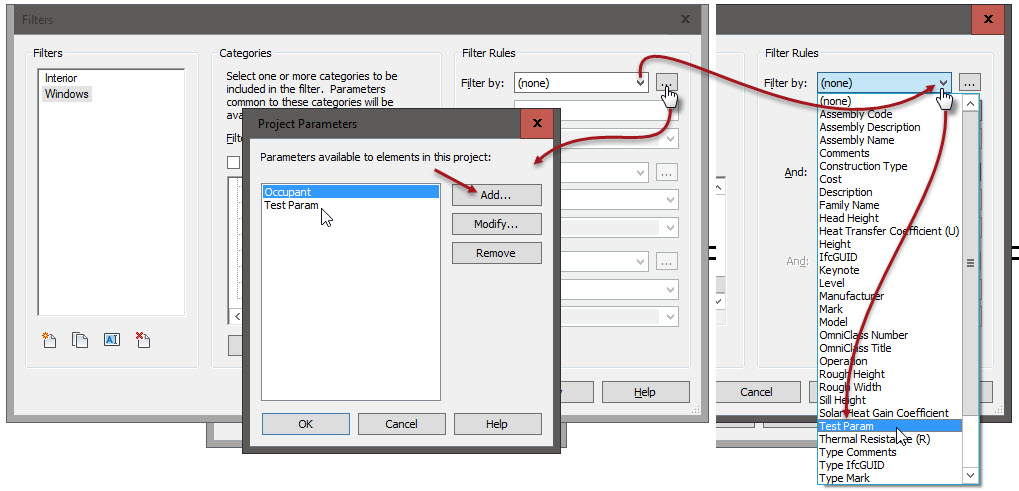 Revit OpEd: Filter Dialog and the More Parameters Button