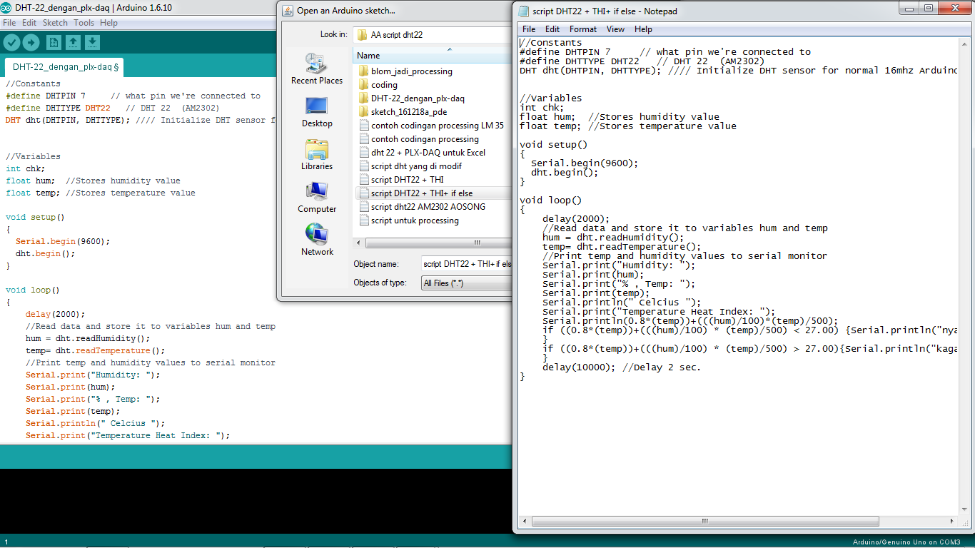 Sensor DHT 22 dengan arduino uno: SENSOR DHT 22 DENGAN ARDUINO UNO Sensor DHT 22 dengan arduino uno: SENSOR DHT 22 DENGAN ARDUINO UNO