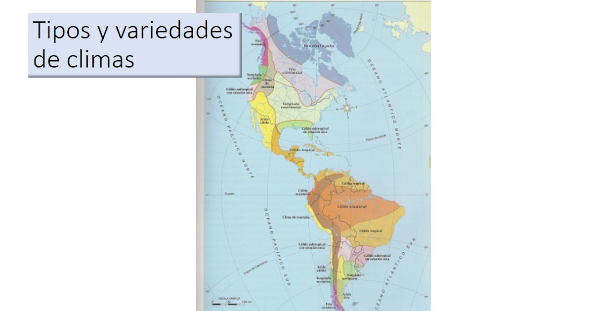 GEO MUNDO ANDINA: Los tipos de climas de América