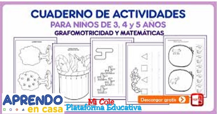 Cuaderno de Actividades para Educación Inicial | Mi Cole