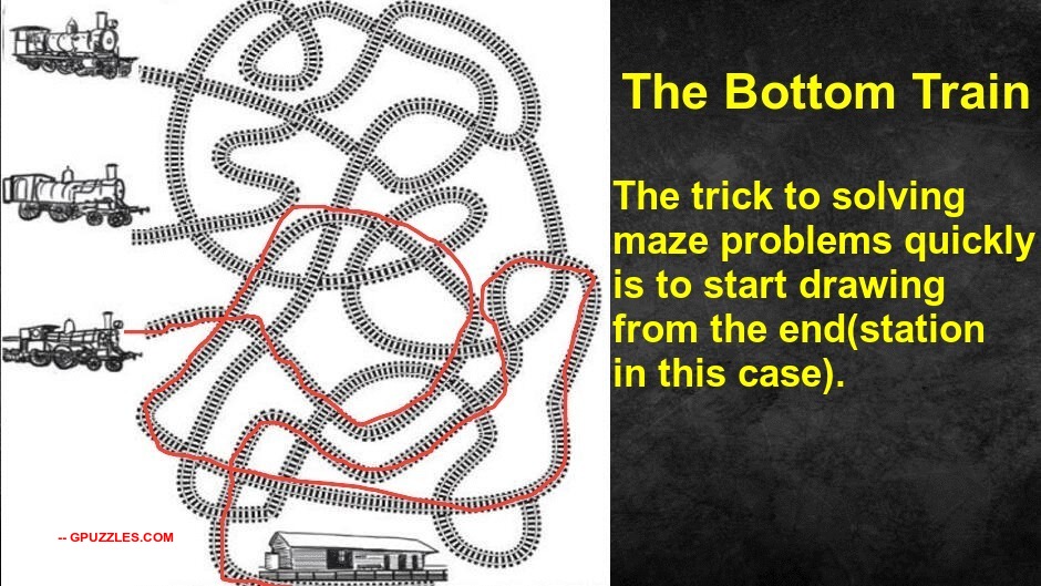 Train Maze Puzzle Whatsapp | Genius Puzzles