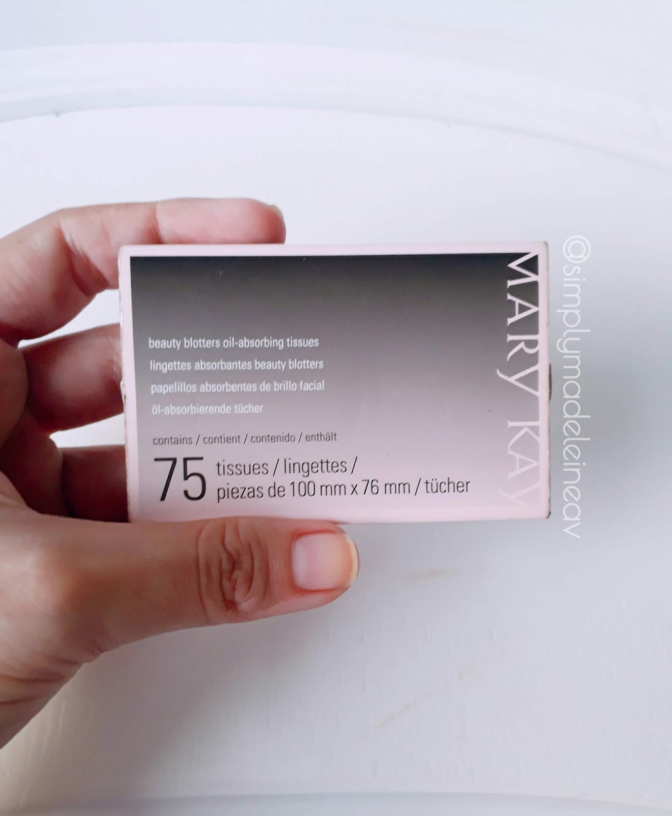 Papelitos absorbentes de brillo facial MARY KAY - Simply Madeleine