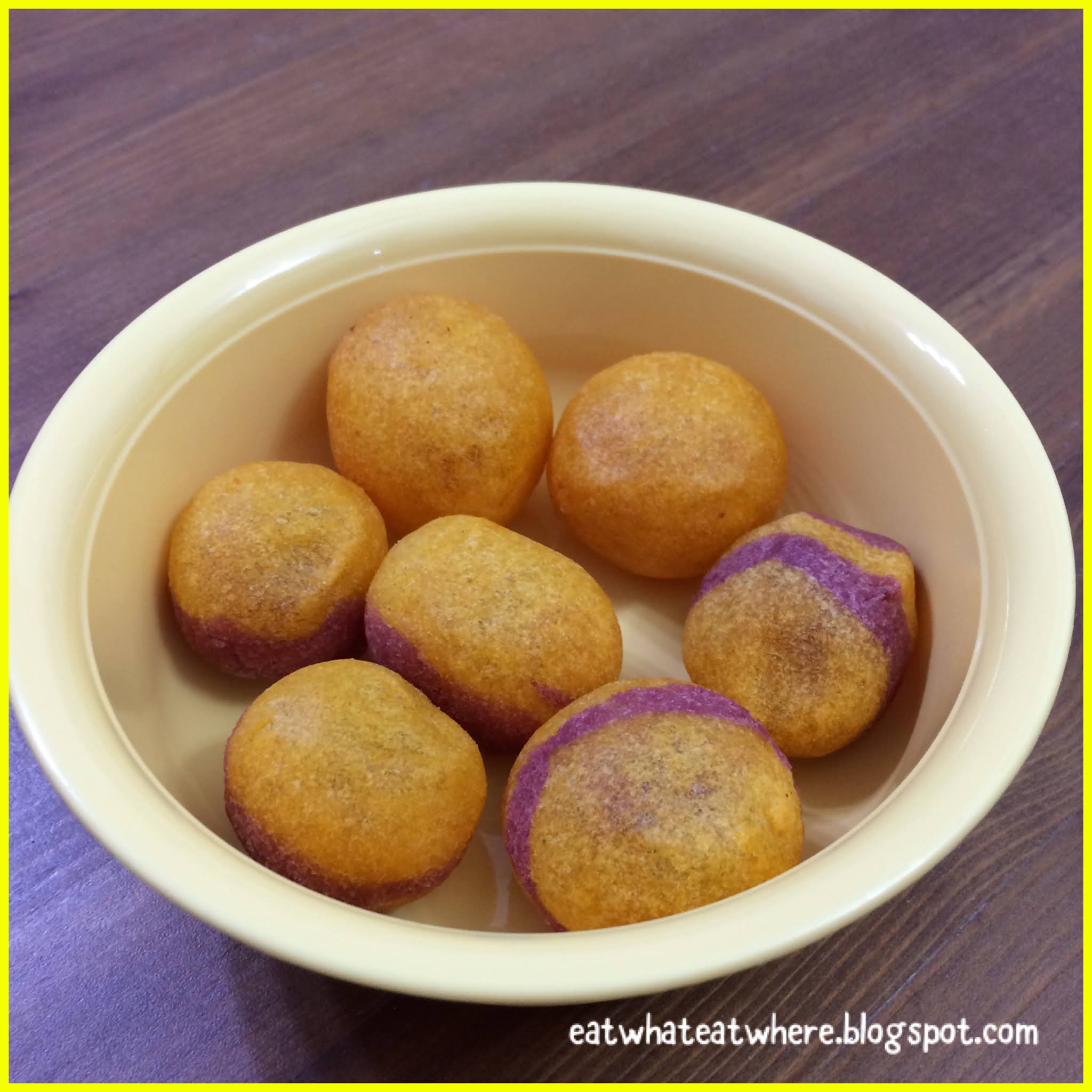 Eat what, Eat where?: Just One Food - Taiwanese Golden Sweet Potato Balls