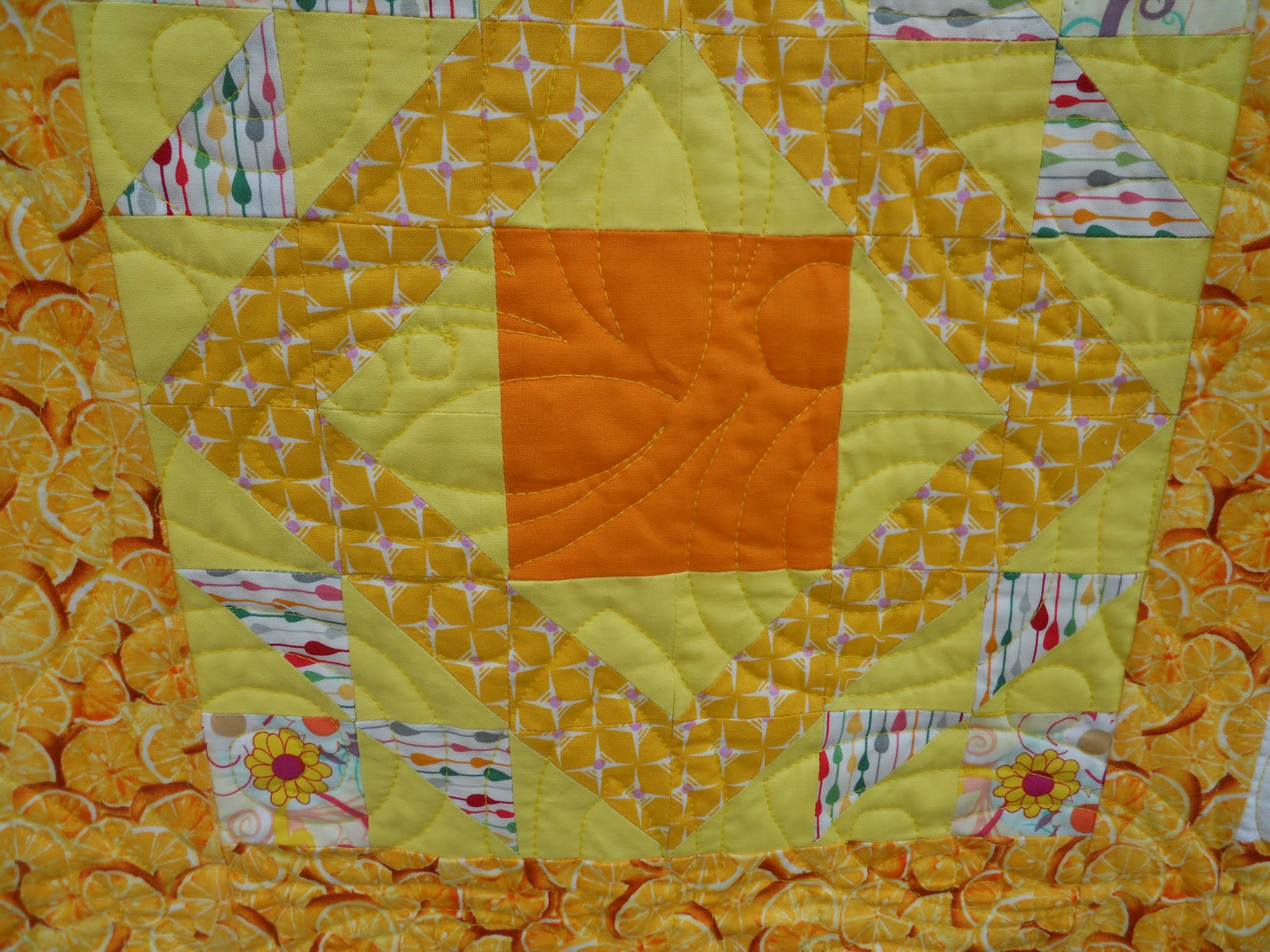 Kathy's Quilting Blog: The Citrus Quilt is Finished -- WIP Wednesday 3. ...