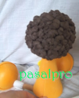 Fofuchas en Costa Rica: Fofucha bebé morena colocha